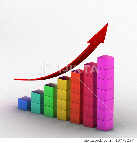 simple business chart - Stock Illustration [10775257] - PIXTA