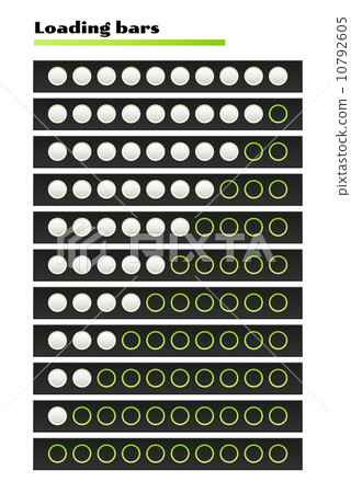white loading bars - Stock Illustration [10792605] - PIXTA