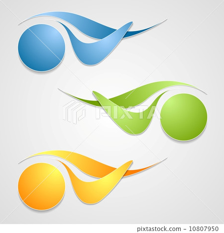 Abstract logo shapes template design - Stock Illustration [10807950 ...