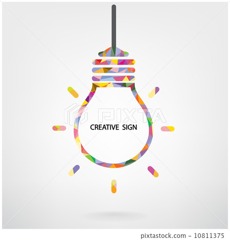 Creative light bulb symbol - Stock Illustration [10811375] - PIXTA