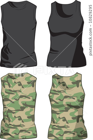 Black and Military Shirts template. Vector - Stock Illustration ...