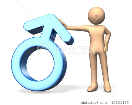 Symbol representing male - Stock Illustration [10831155] - PIXTA
