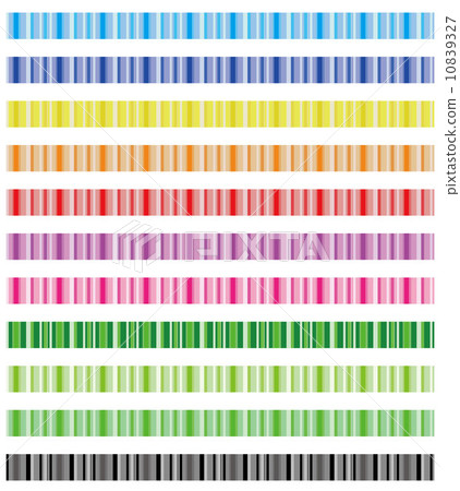 Horizontal line of the same color system - Stock Illustration [10839327 ...