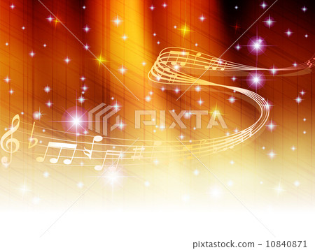 Musical notation score background - Stock Illustration [10840871] - PIXTA