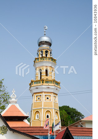Minaret of Al-Abrar Mosque in Malacca - Stock Photo [10843936] - PIXTA