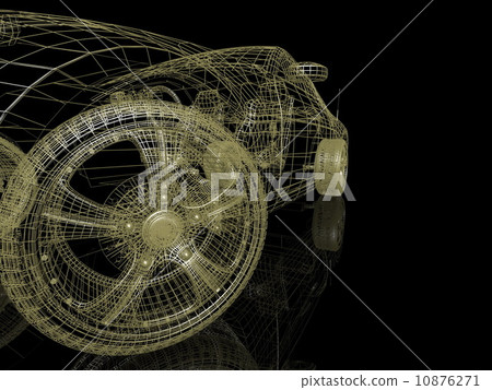 Closeup of wheels of machine on black background - Stock Illustration ...