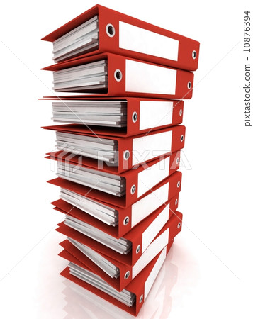Isolated folders for papers on a white background - Stock Illustration ...