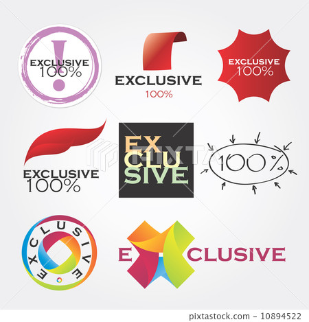 exclusive company logos - Stock Illustration [10894522] - PIXTA
