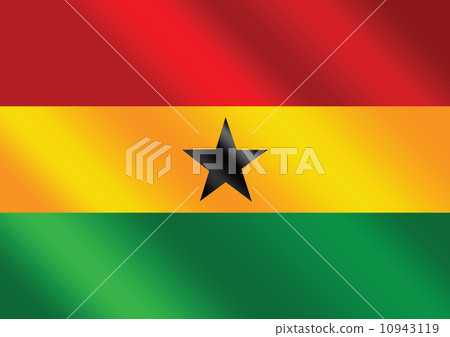 National flag of Ghana themes idea design - Stock Illustration ...