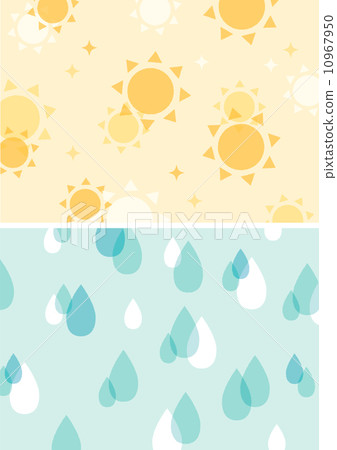 Rain sunny rainy season Background material half - Stock Illustration ...