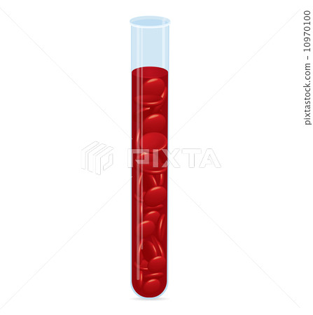 Blood cell test tube vector-插圖素材 [10970100] - PIXTA圖庫
