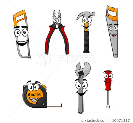 Set of cartoon DIY hand tools - Stock Illustration [10971317] - PIXTA