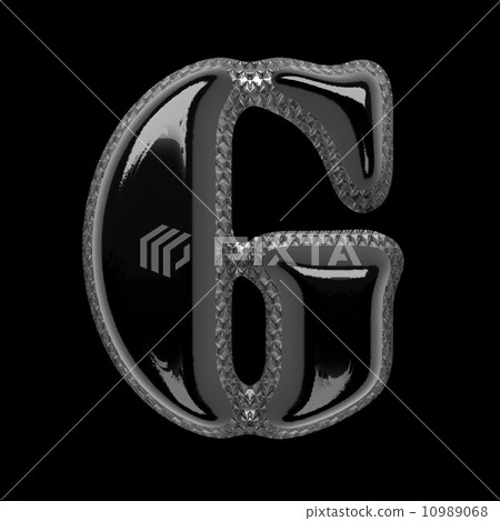 metal and black gloss letter - Stock Illustration [10989068] - PIXTA