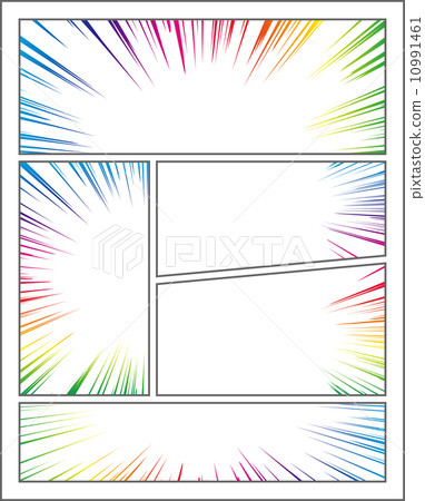 Comic central line - Stock Illustration [10991461] - PIXTA