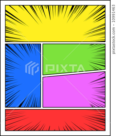 Comic central line - Stock Illustration [10991463] - PIXTA
