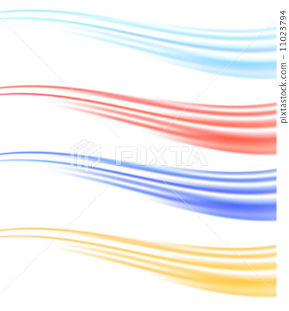Colorful abstract swoosh wave dividers collection-插圖素材 [11023794] - PIXTA圖庫