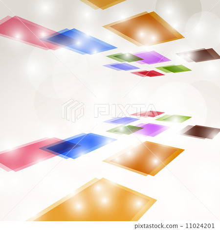 Bright colorful square fly background - Stock Illustration [11024201 ...