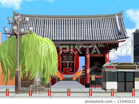 Sensoji temple - Stock Illustration [11040022] - PIXTA