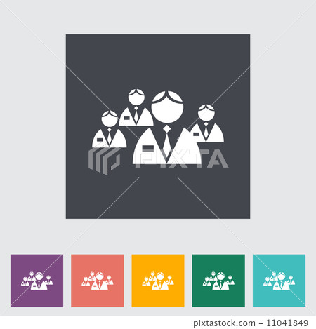 Network flat icon. - Stock Illustration [11041849] - PIXTA