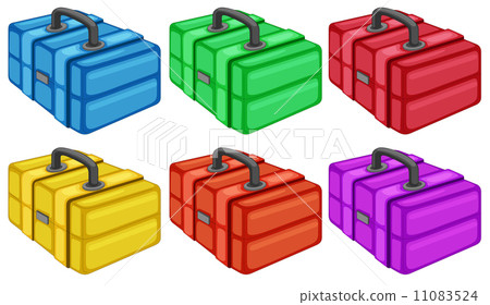 Six colorful boxes - Stock Illustration [11083524] - PIXTA