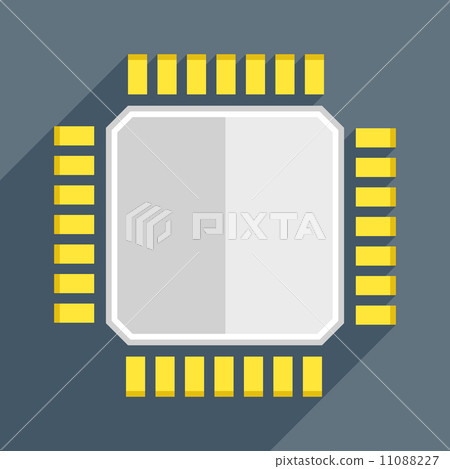 cpu flat - Stock Illustration [11088227] - PIXTA