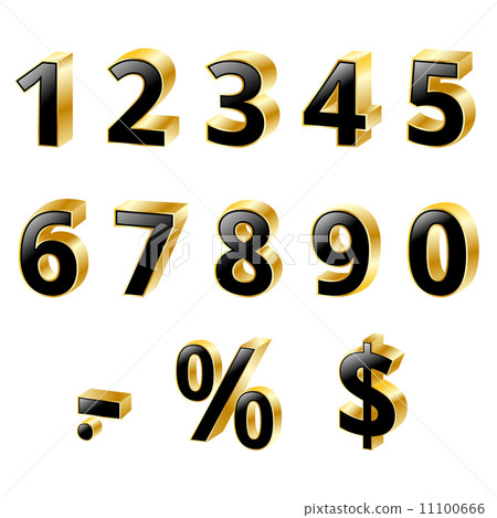 Premium Numbers - Stock Illustration [11100666] - PIXTA