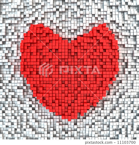 Matrix heart - Stock Illustration [11103700] - PIXTA