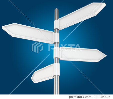 Four ways directions - Stock Illustration [11103896] - PIXTA