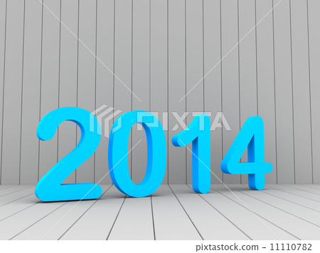 3d 2014 text on isolated background - Stock Illustration [11110782] - PIXTA