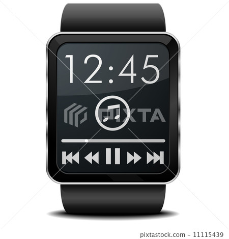 Smartwatch Music - Stock Illustration [11115439] - PIXTA