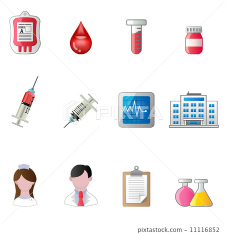 圖標12套（醫療）-插圖素材 [11116852] - PIXTA圖庫