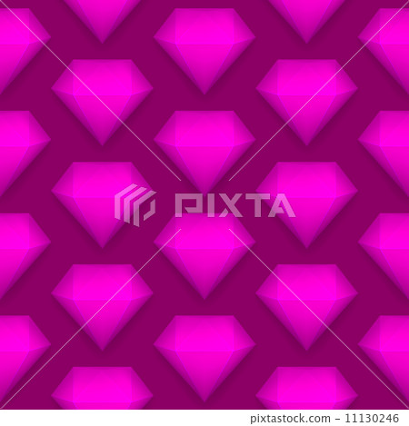 Vector shiny diamond seamless pattern - Stock Illustration [11130246 ...