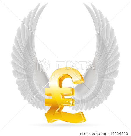 Flying pound - Stock Illustration [11134590] - PIXTA