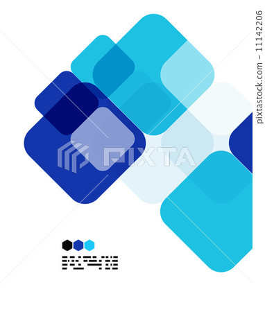 Blue modern geometric design template - Stock Illustration [11142206 ...