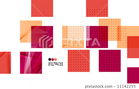 Bright red geometric modern design template - Stock Illustration ...