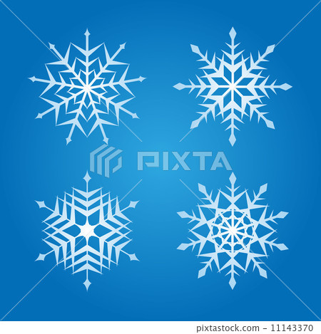 Snow crystal illustration - Stock Illustration [11143370] - PIXTA