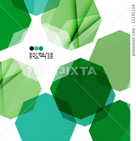 Bright green geometric modern design template - Stock Illustration ...