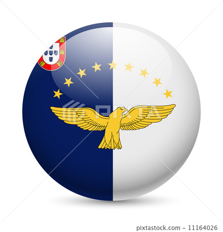 Round glossy icon of Azores - Stock Illustration [11164026] - PIXTA