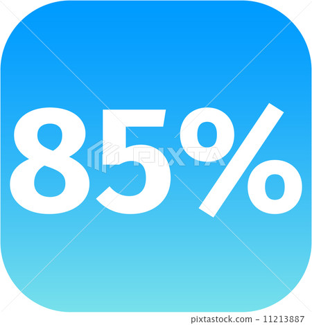 85 percent icon - Stock Illustration [11213887] - PIXTA