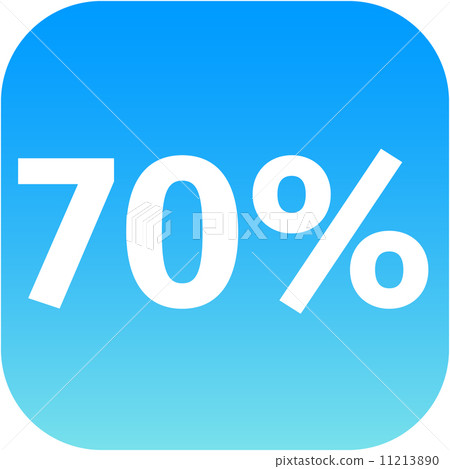 70 percent icon - Stock Illustration [11213890] - PIXTA