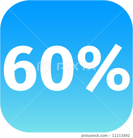 60 percent icon - Stock Illustration [11213892] - PIXTA
