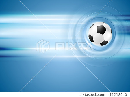 Bright blue football background - Stock Illustration [11218940] - PIXTA