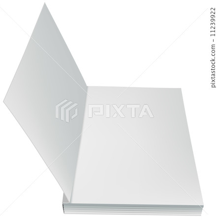 Open book front page paperback isolated - Stock Illustration [11239922 ...