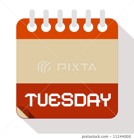 Tuesday Vector Paper Calendar Illustration-插圖素材 [11244808] - PIXTA圖庫