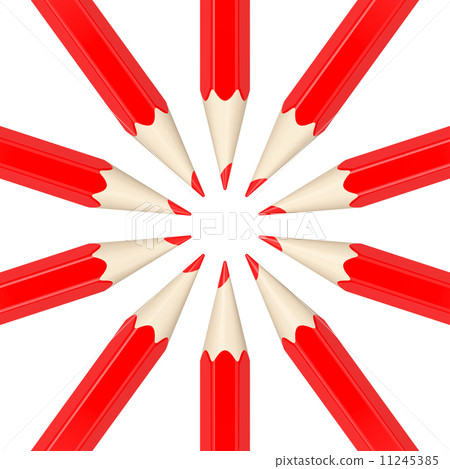 the red pencils - Stock Illustration [11245385] - PIXTA