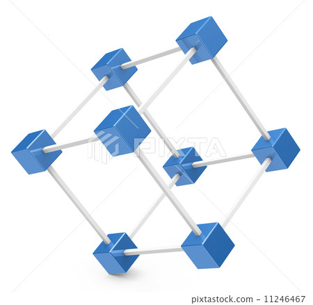 the cube network - Stock Illustration [11246467] - PIXTA