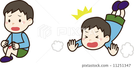 Children falling - Stock Illustration [11251347] - PIXTA