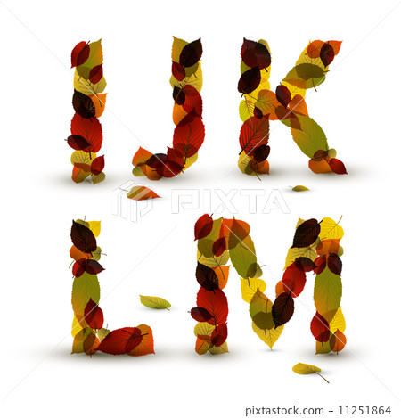 Autumn Vector alphabet letters / font - Stock Illustration [11251864 ...