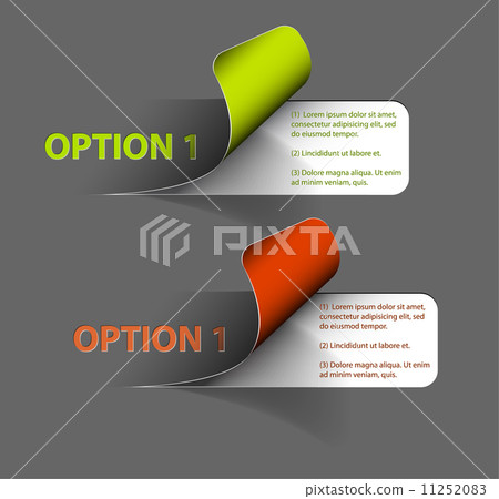 Set of Colorful Vector Sample option stickers - Stock Illustration ...