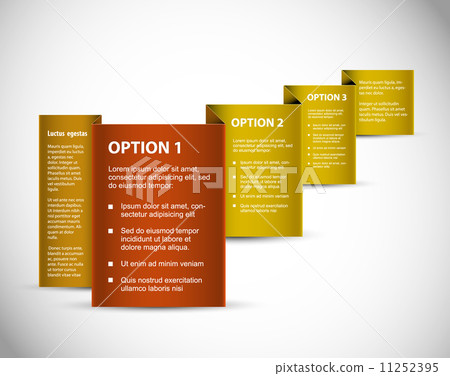 Set of Vector Sample option paper origami - Stock Illustration ...